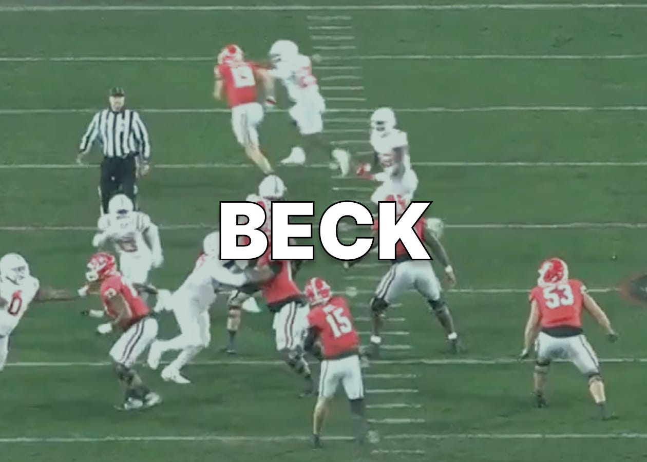 Georgia QB Carson Beck Making Plays Work - by Emory Wilhite