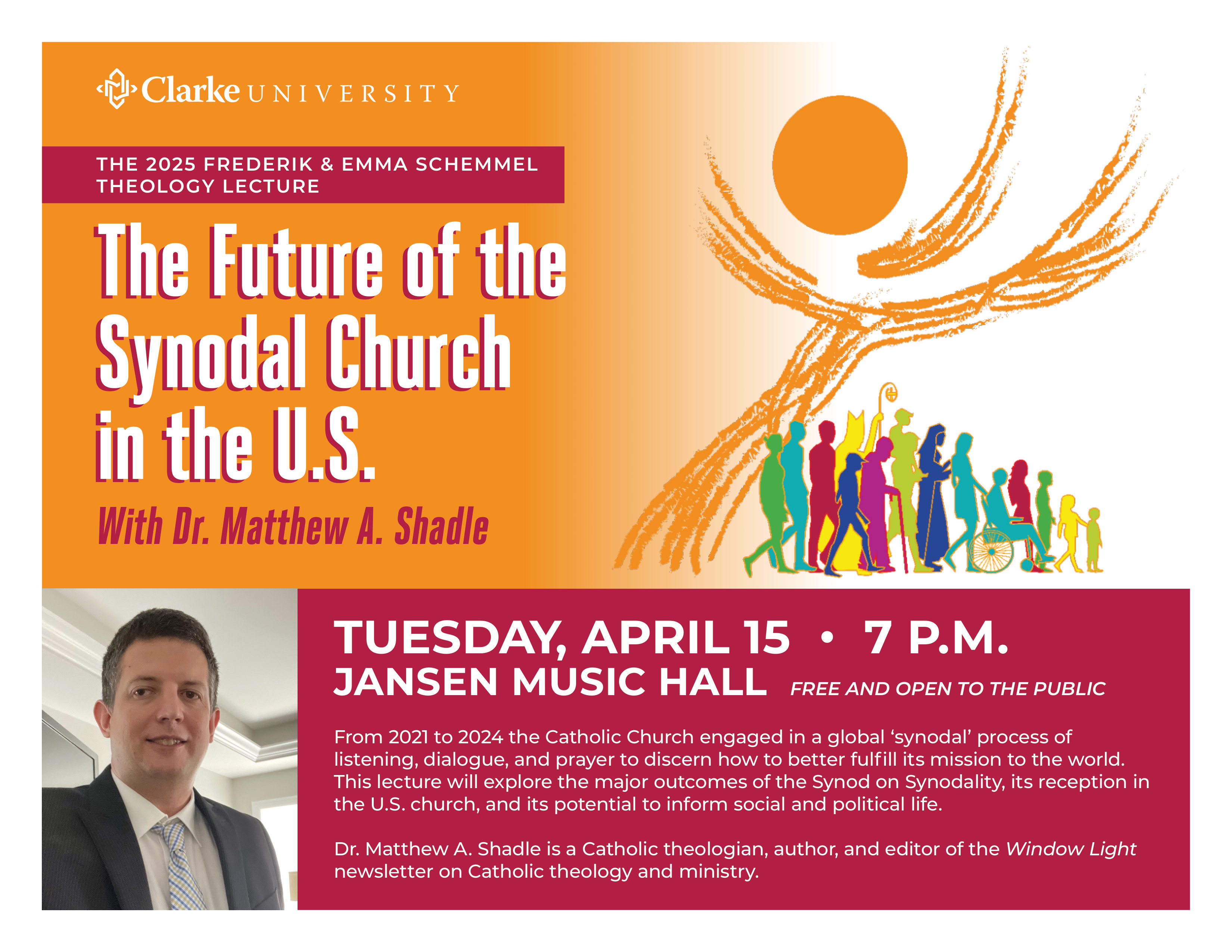 Schemmel Lecture at Clarke University - by Matthew Shadle