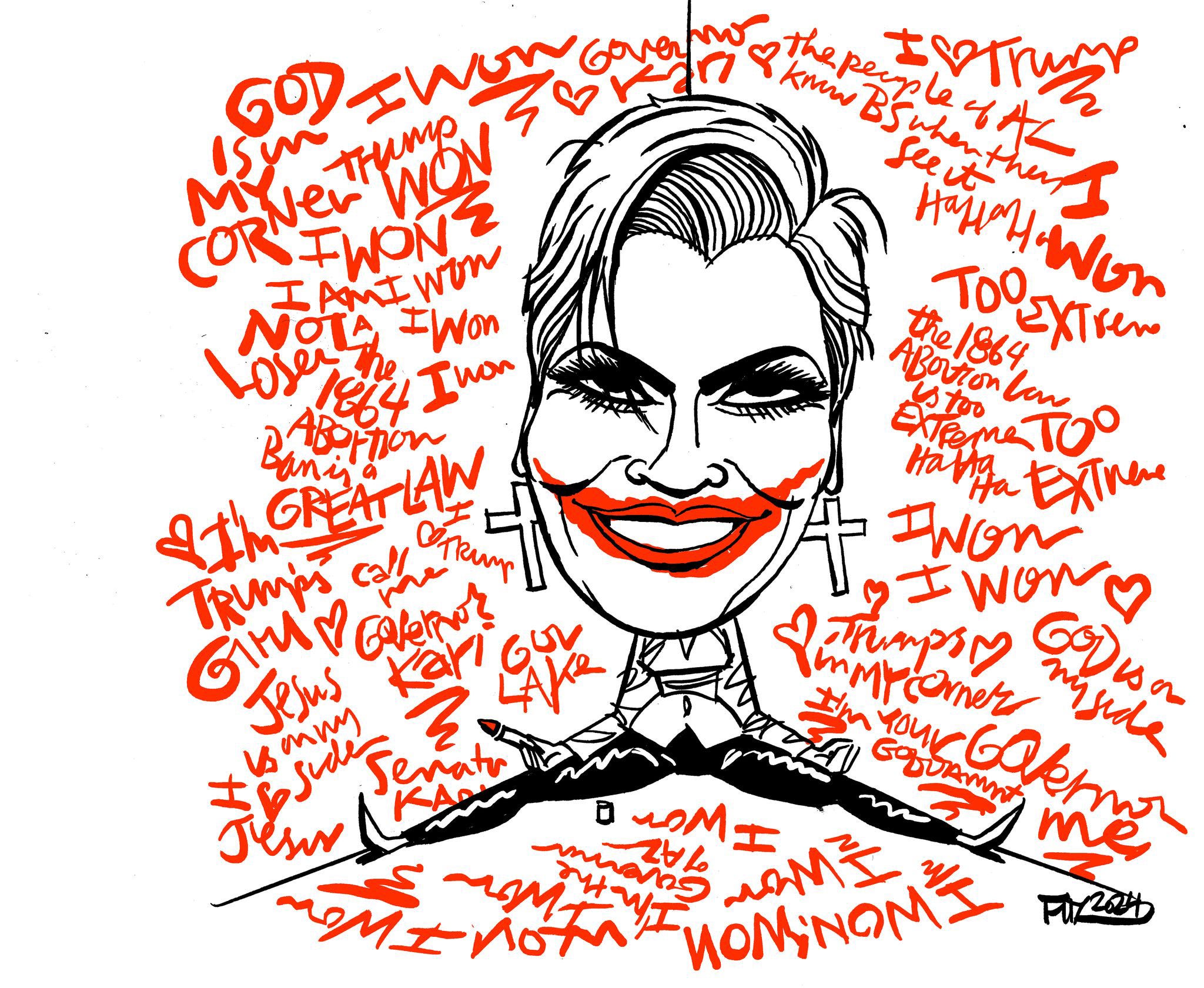 How I create a cartoon - by David W Fitzsimmons