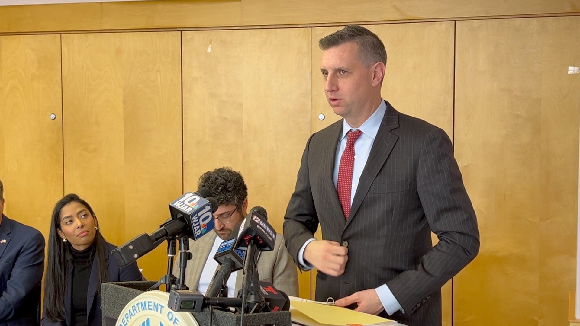 Rep Magaziner unveils one of his first major pieces of legislation, the ...