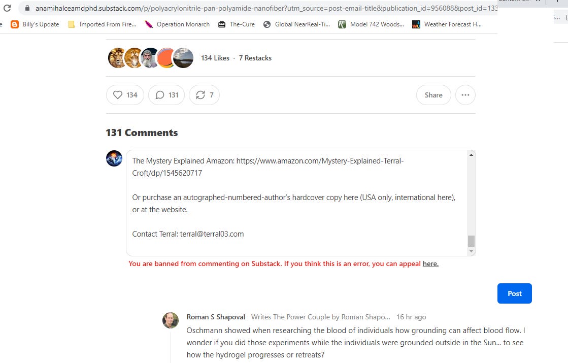 Terral Is Un-Banned from Commenting on Substack