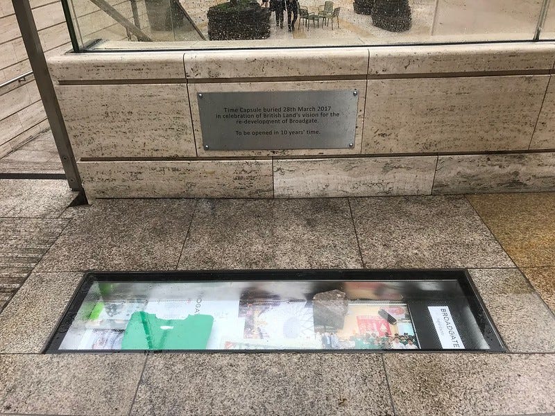 Time Capsules of London, and Where (not) to Find Them