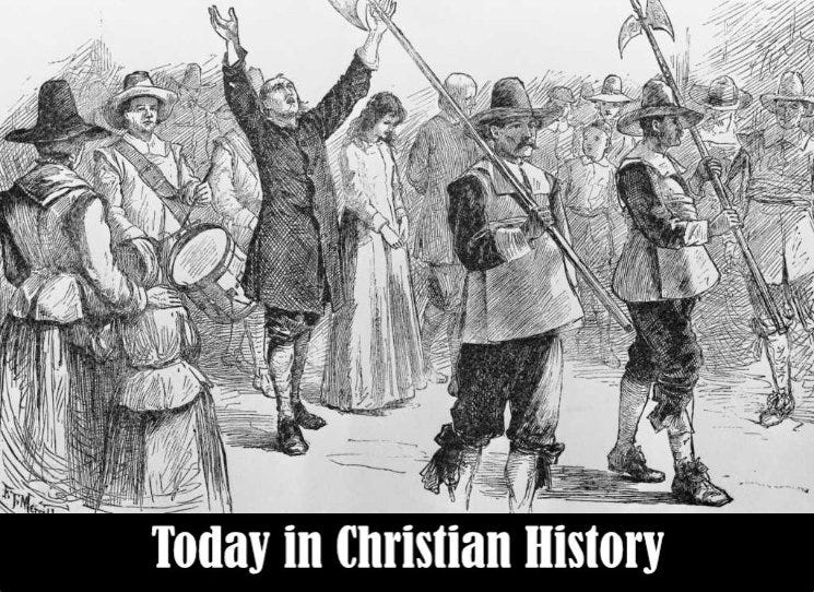 William Leddra of Barbadoes becomes the last Quaker executed for his ...
