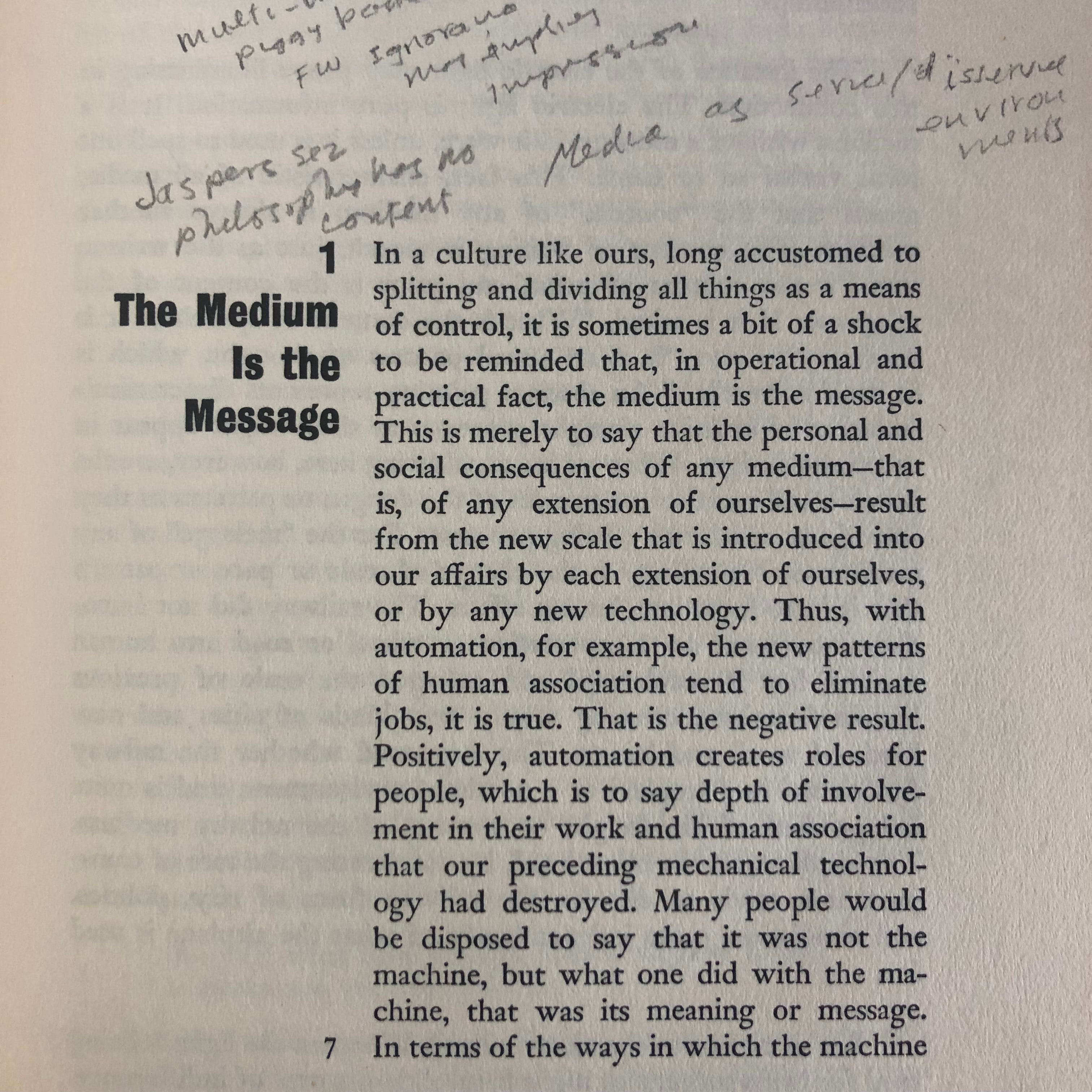 Is the Medium (still) the Message? - by Andrew McLuhan