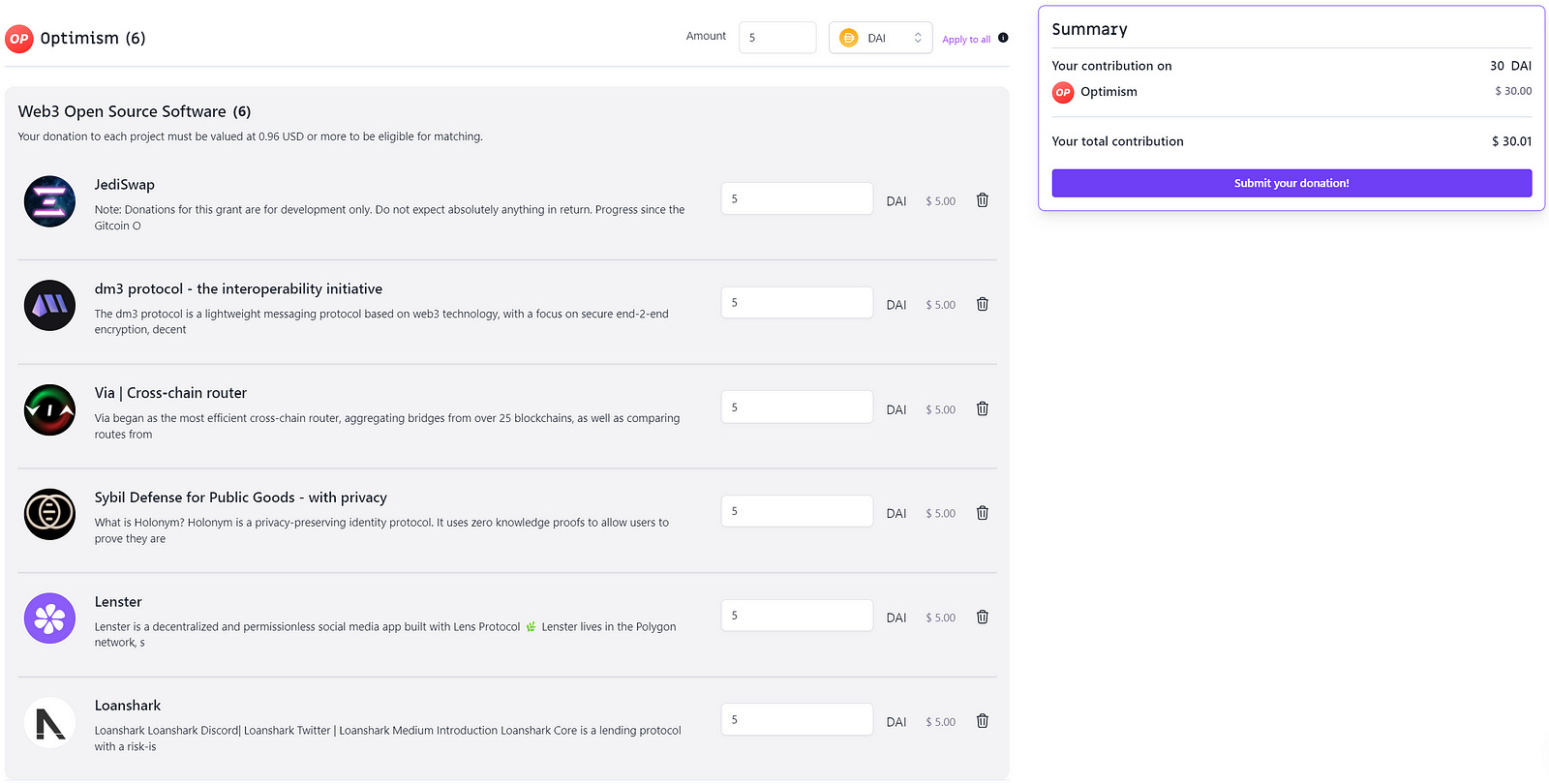 Mainnet Guide - Gitcoin Grants Round 18