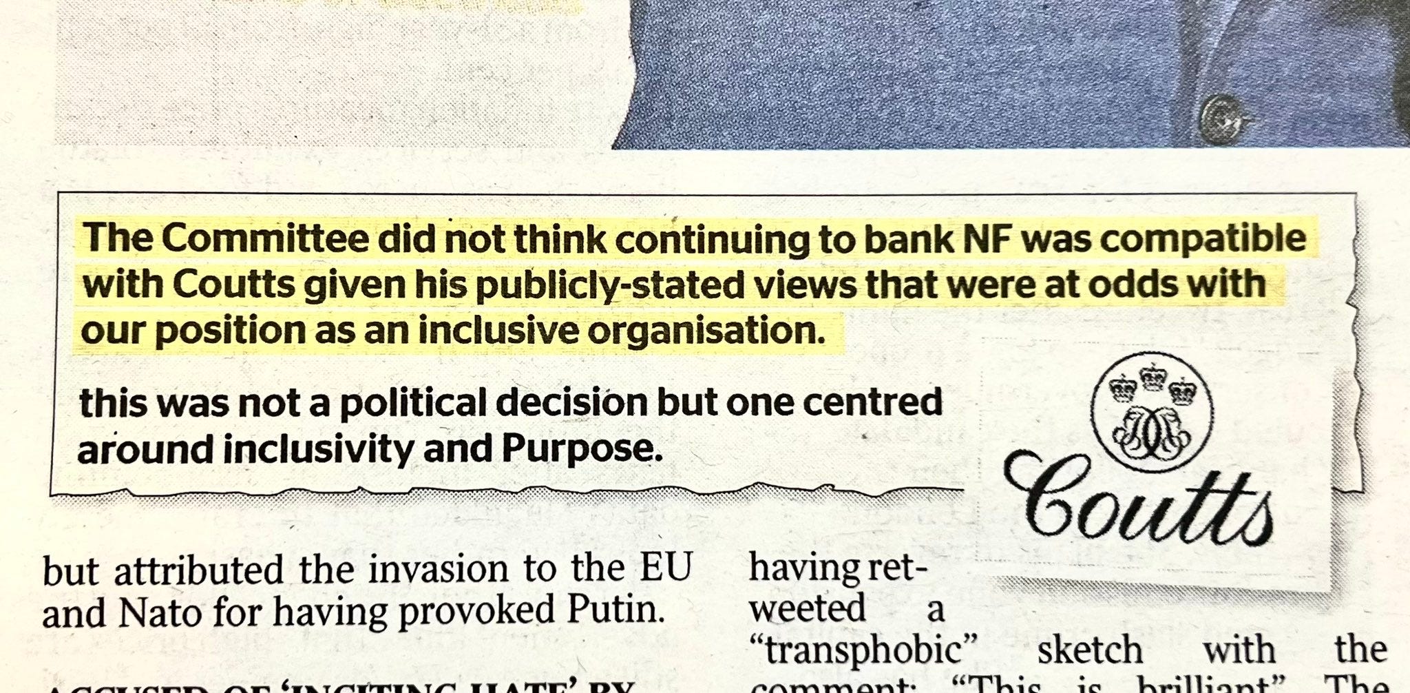 Deny, Attack, Accuse - How to Distract the Public From the Debanking Story