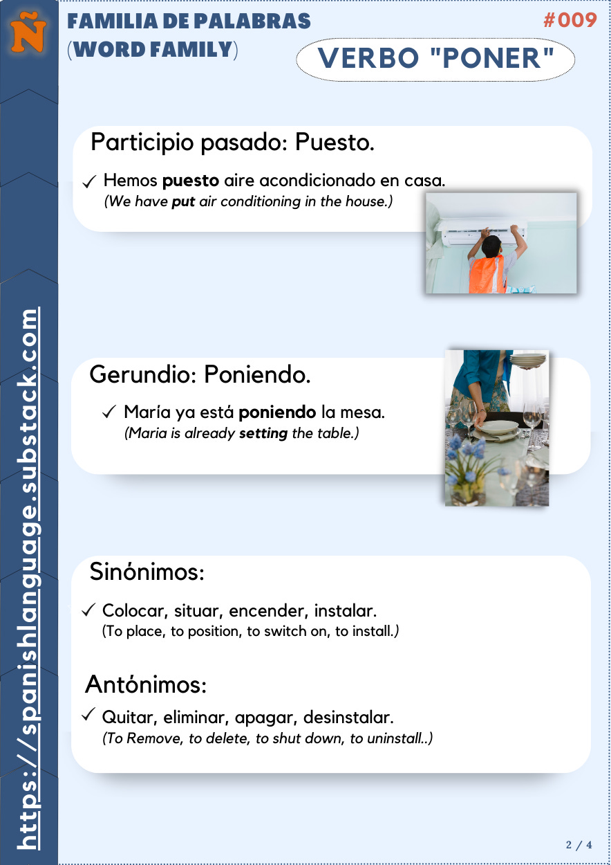 Familia de Palabras (Words Family) (009)