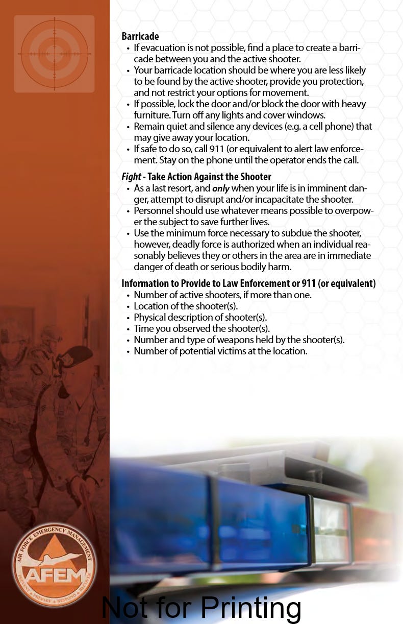 Air Force Emergency Preparedness Guide - by Defcon Level