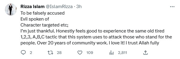 Rizza Islam defiant as his trial on Medi-Cal fraud begins today