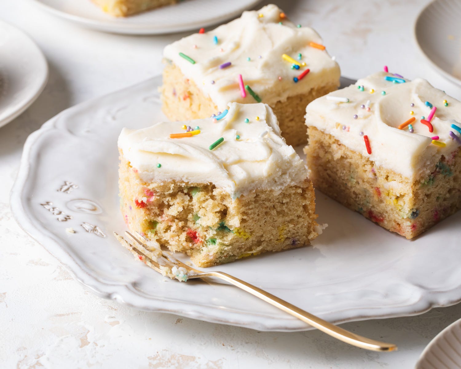 Brown Butter Funfetti Snack Cake - by Tessa Huff