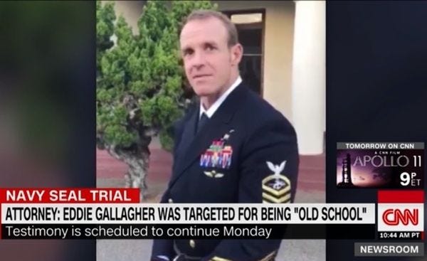 Accused War Crimer Eddie Gallagher Goes With 'Framed By Millennials ...