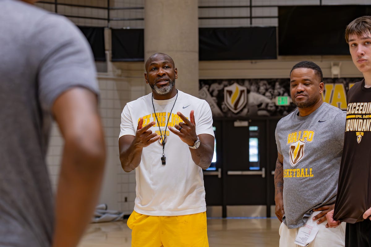 The vibes are good around Valpo Basketball - by Paul Oren