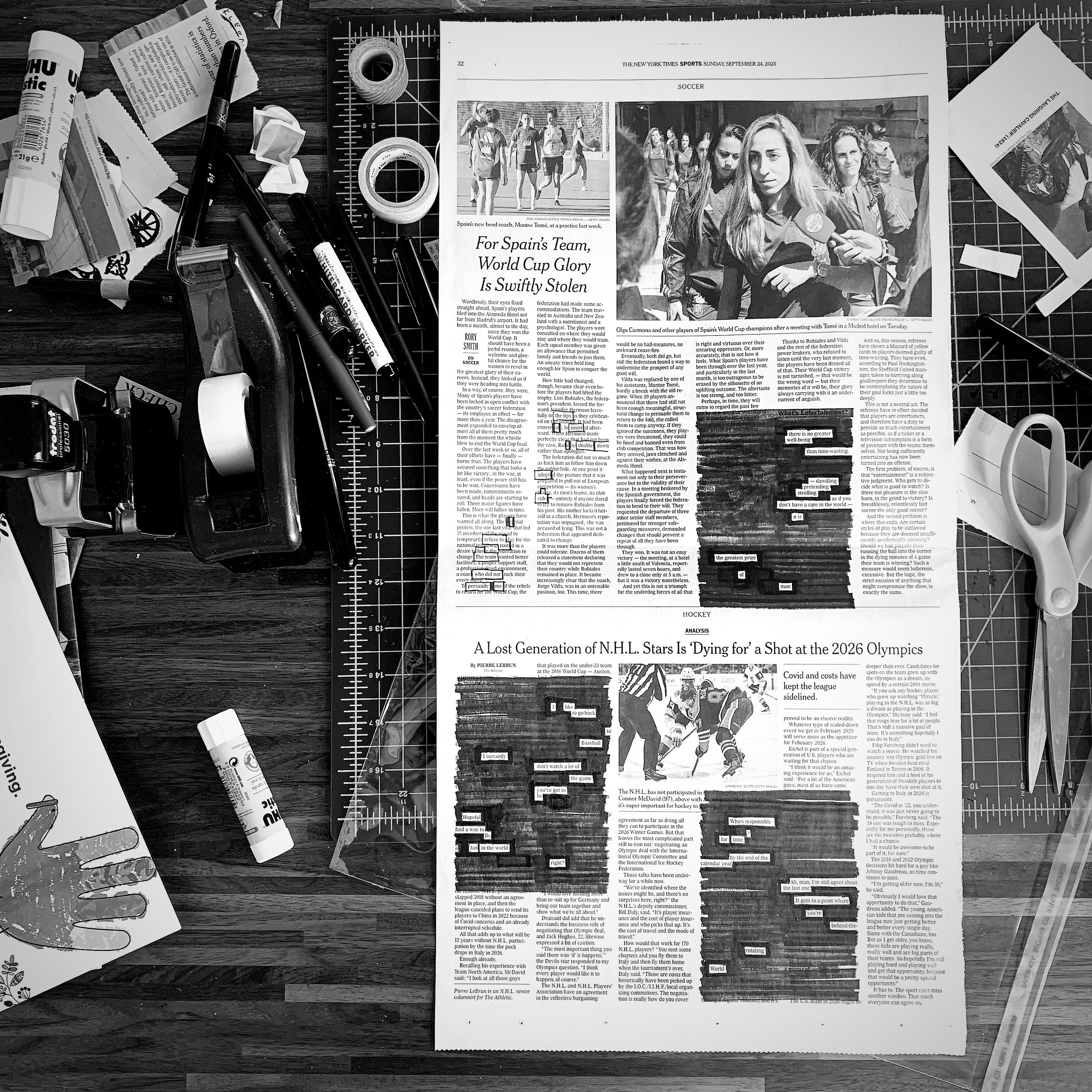 3 poems from the sports section - Austin Kleon