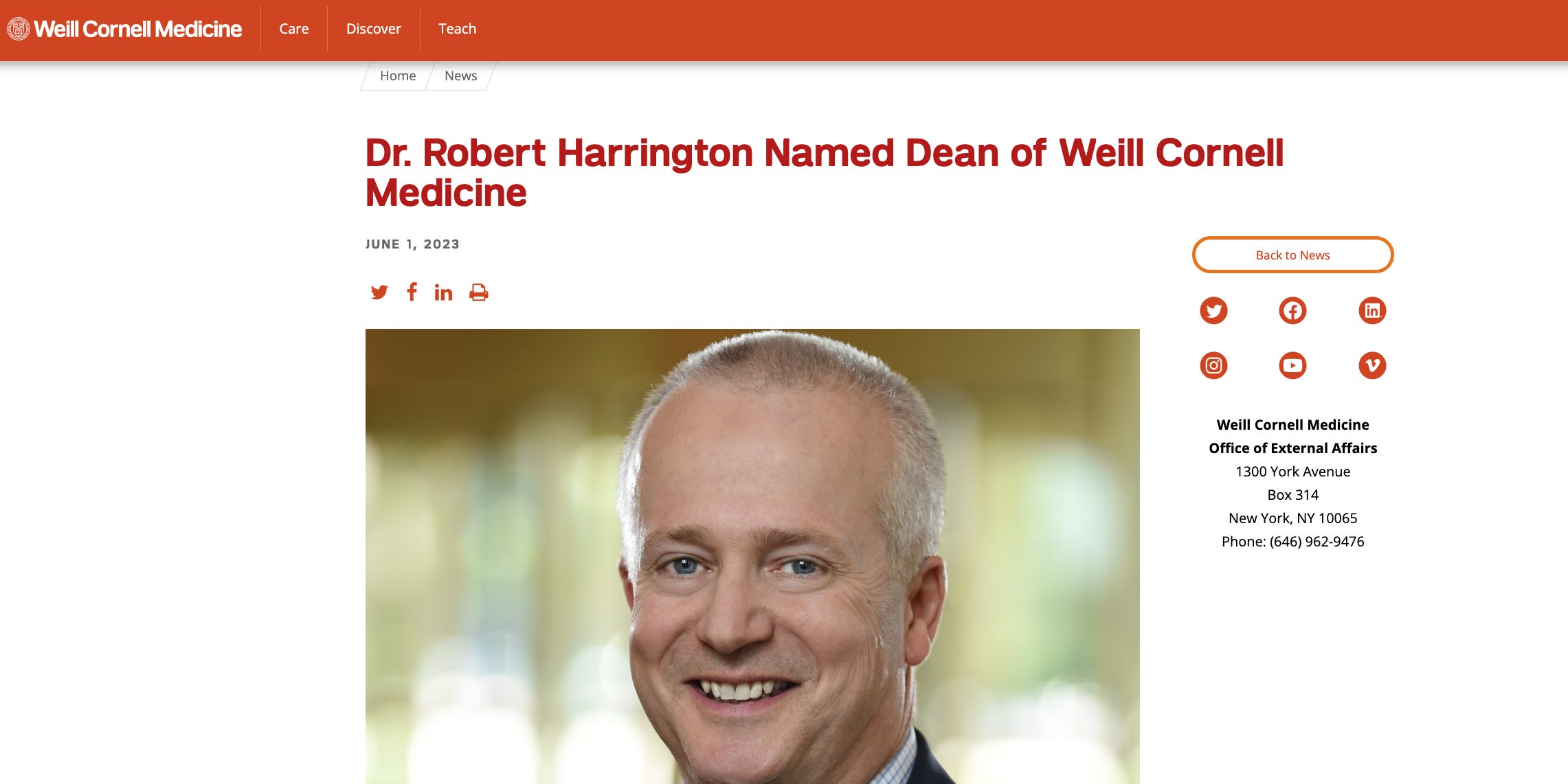 Cornell's New Dean, Bob Harrington, Asked Jay Bhattacharya & Eran Bendavid to stop talking to ...
