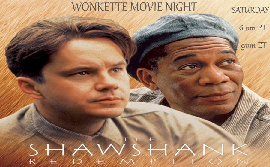 Wonkette Movie Night: The Shawshank Redemption