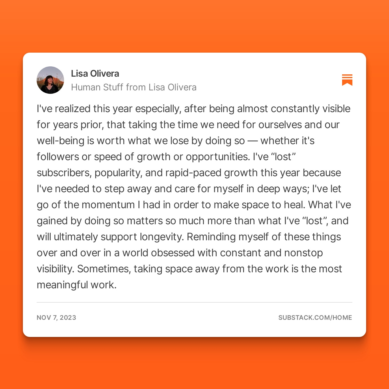 Thank you for creating this community