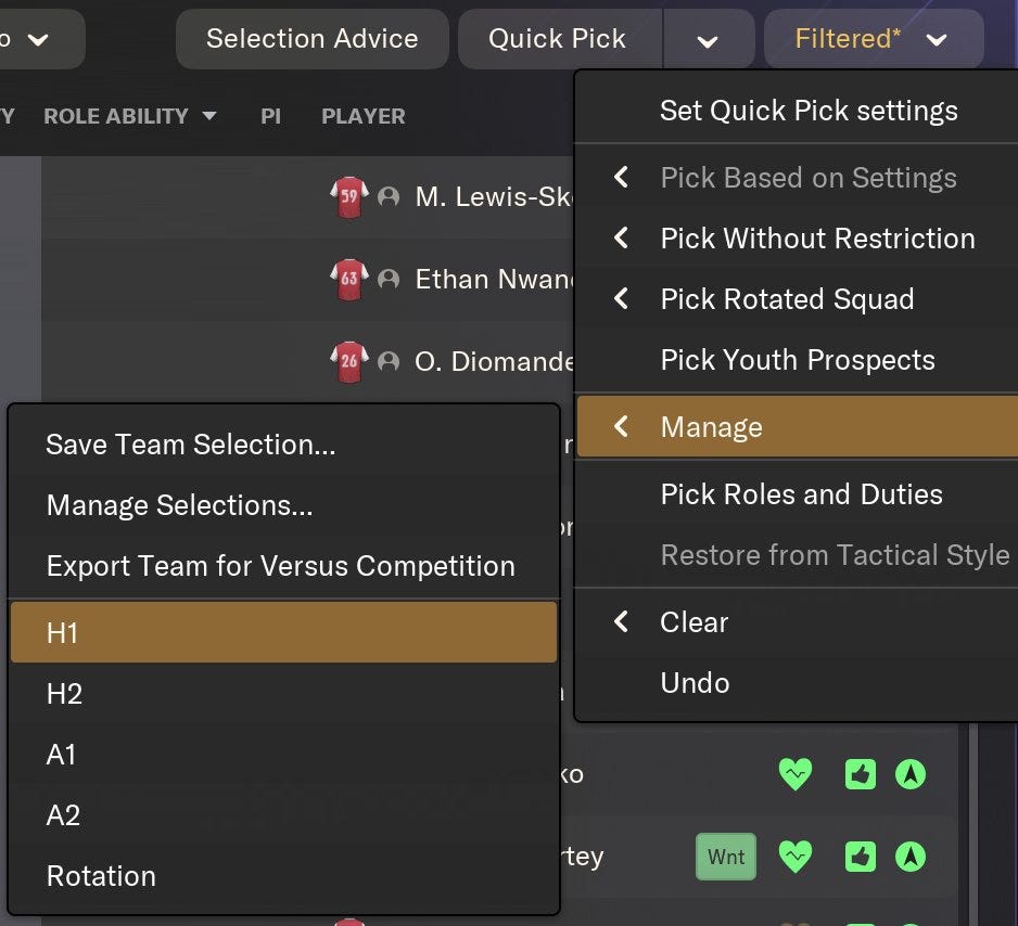Structured Squad Rotation in Football Manager 2024