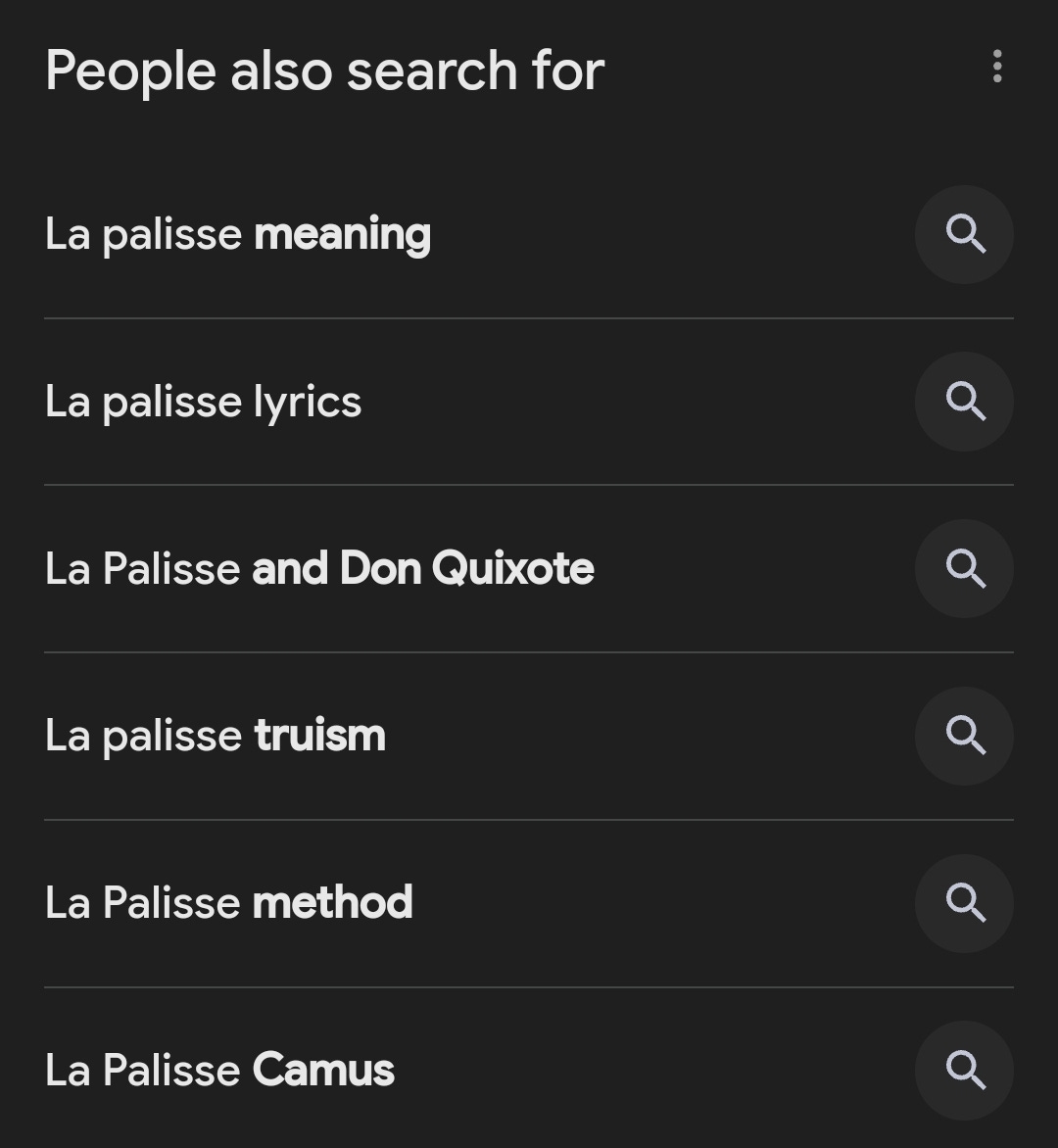 Don Quixote and... "La Palisse"? - by Alex E