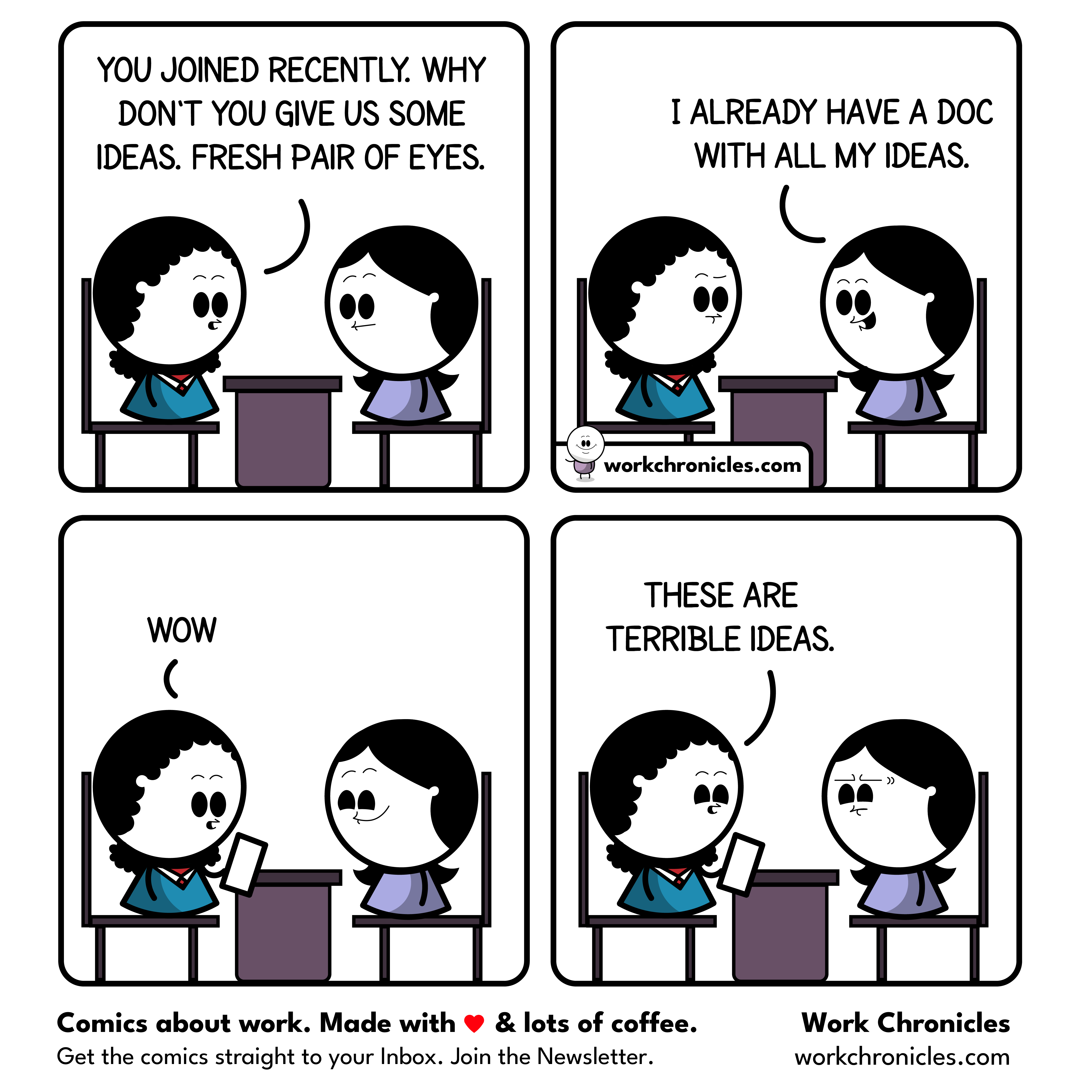 (comic) Fresh pair of eyes - Work Chronicles