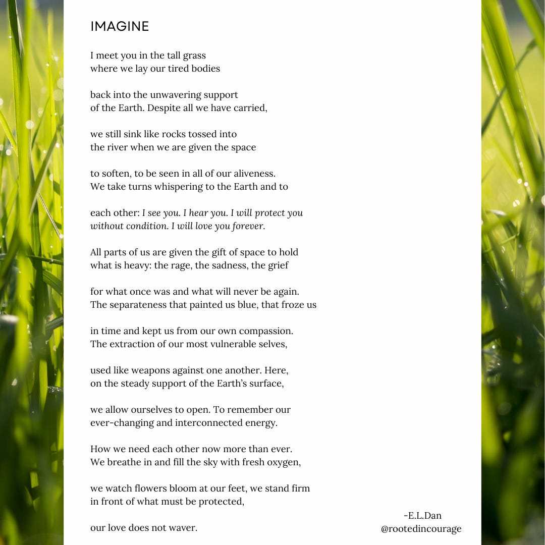 *New Poem* "Imagine" - by Rooted In Courage - E.L.Dan