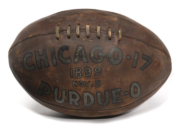 A History of Game Balls - Football Archaeology