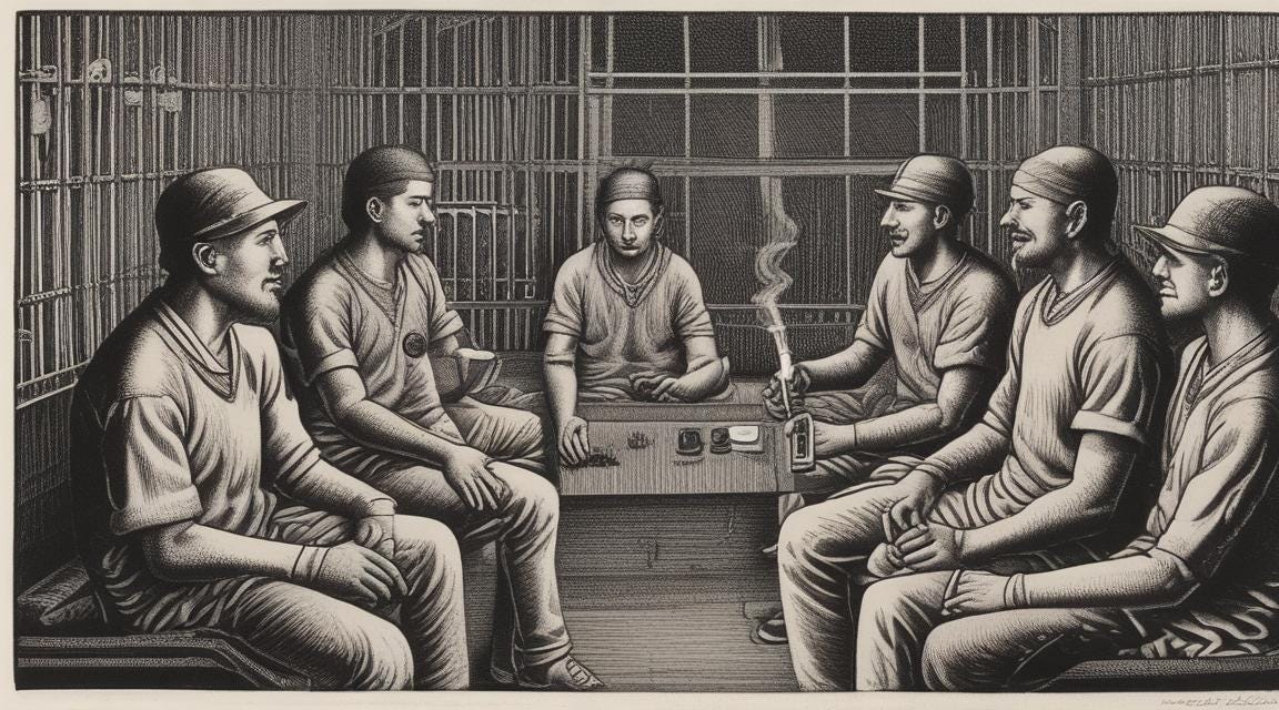 Even weed is political in prison