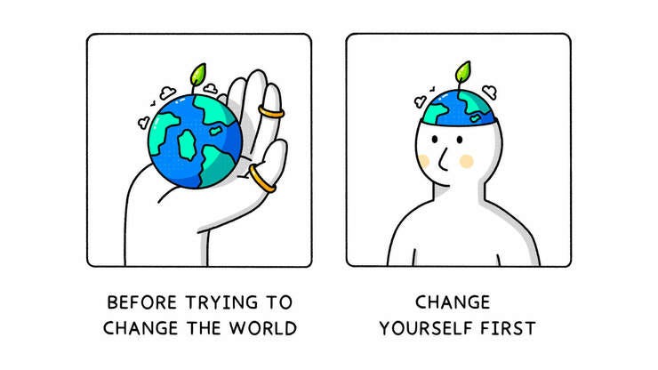 Change Yourself First - by Ash Lamb - Visual Growth