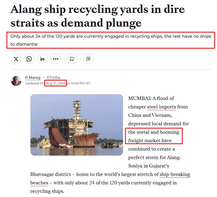 Ship Recycling: Signs of Life (Part 1)