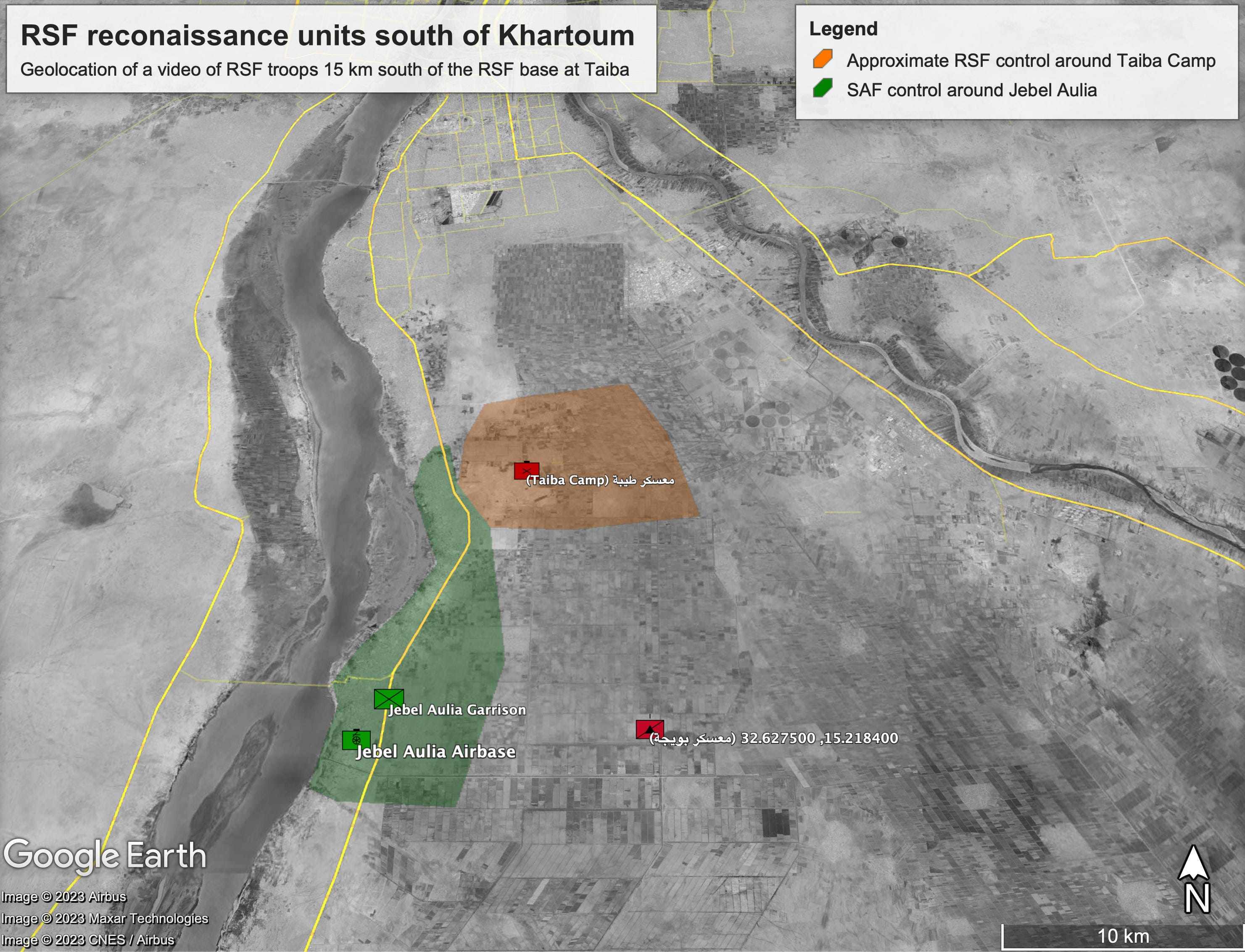 RSF raiding 25 km south of Khartoum