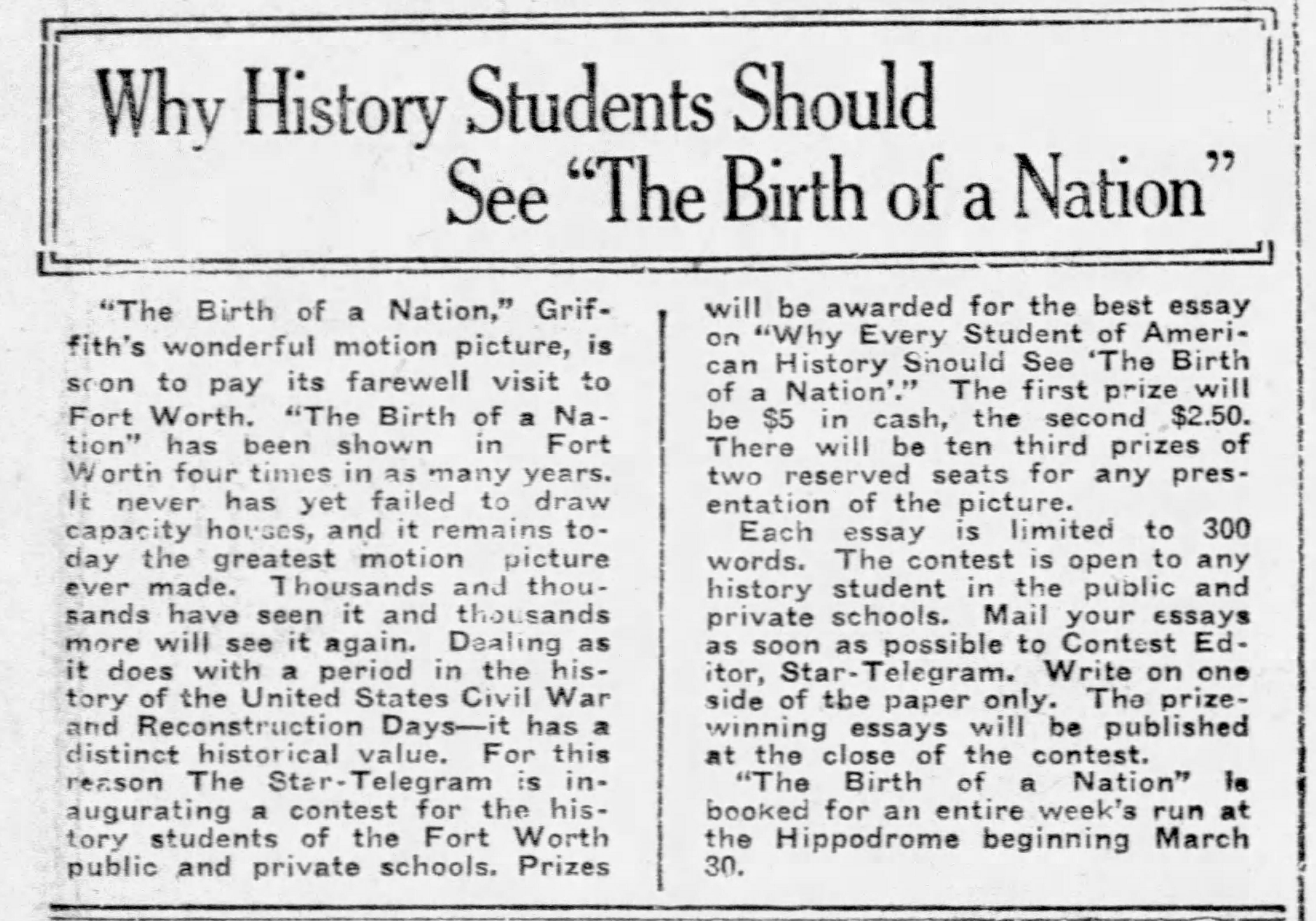 The worst essay contest in American history - by Tynan