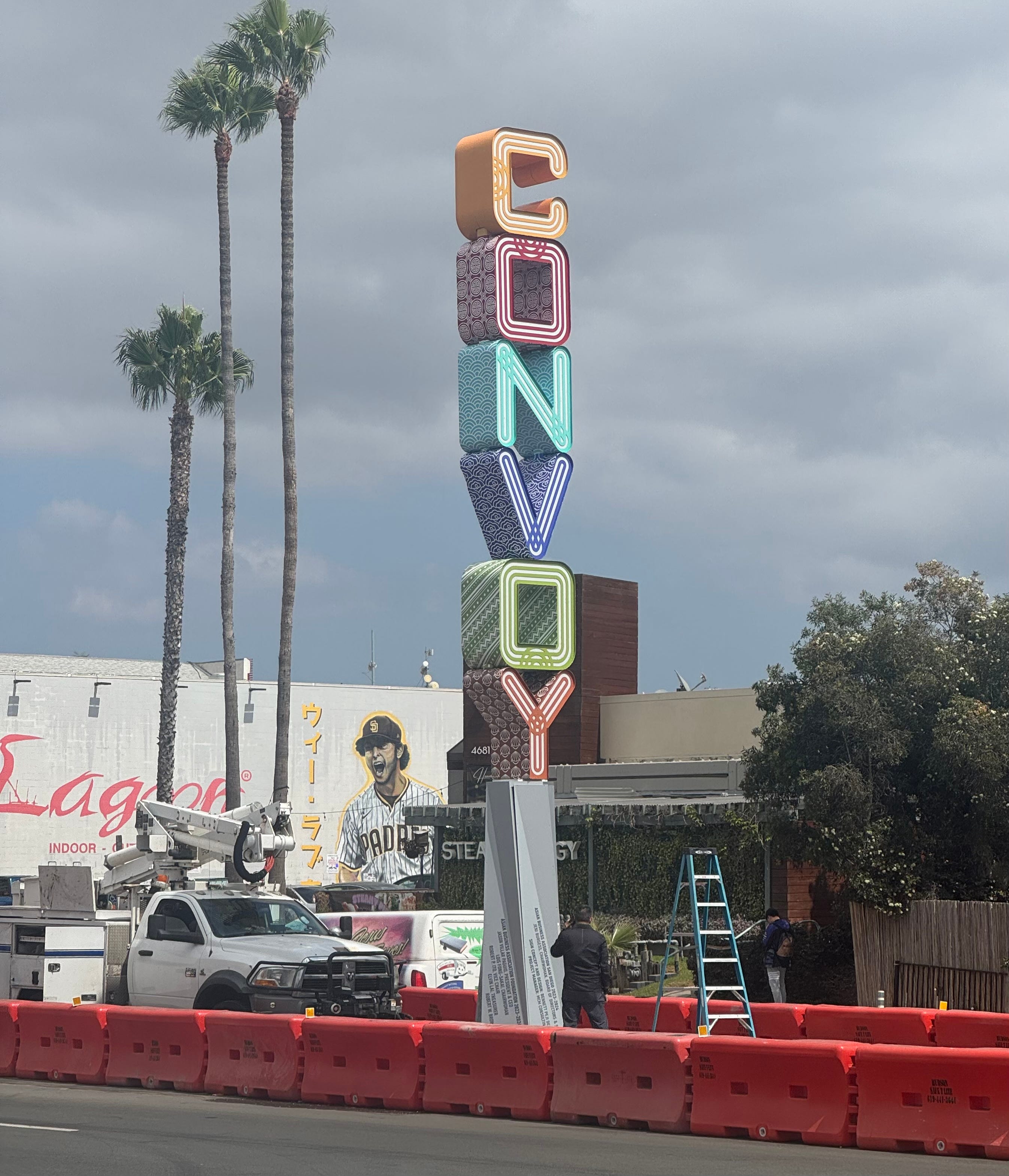 Convoy District Gets New Sign