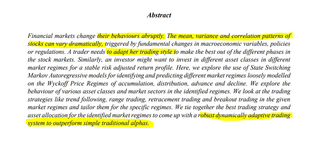 The Research Hub: Risk On / Risk Off Regimes