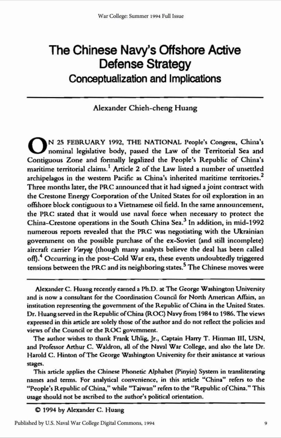 Congrats Dr. Alexander Huang - by Wendell Minnick