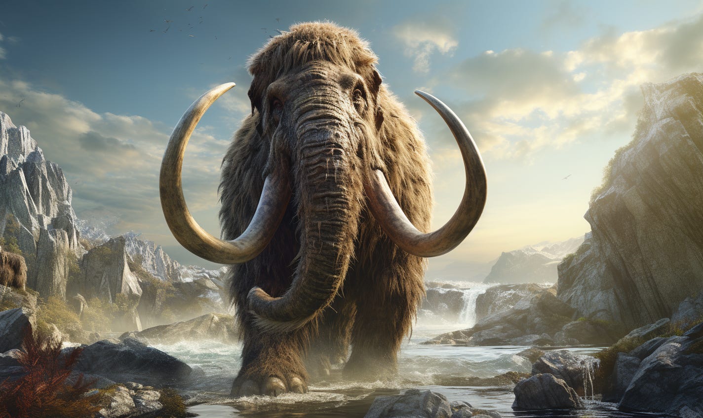 Mammoths in Stone Age Times: Human Encounters with Ancient Giants