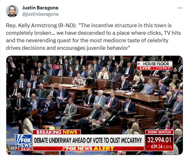 The Fall of Kevin McCarthy - by Charlie Sykes - The Bulwark