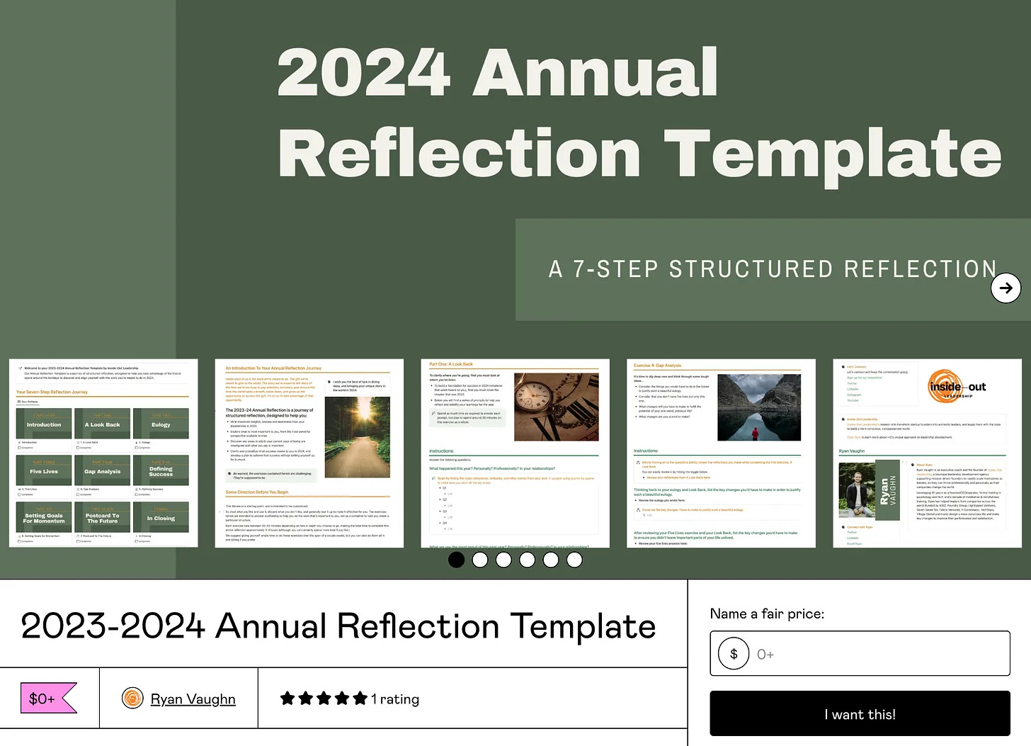 The 2024 Annual Reflection Template