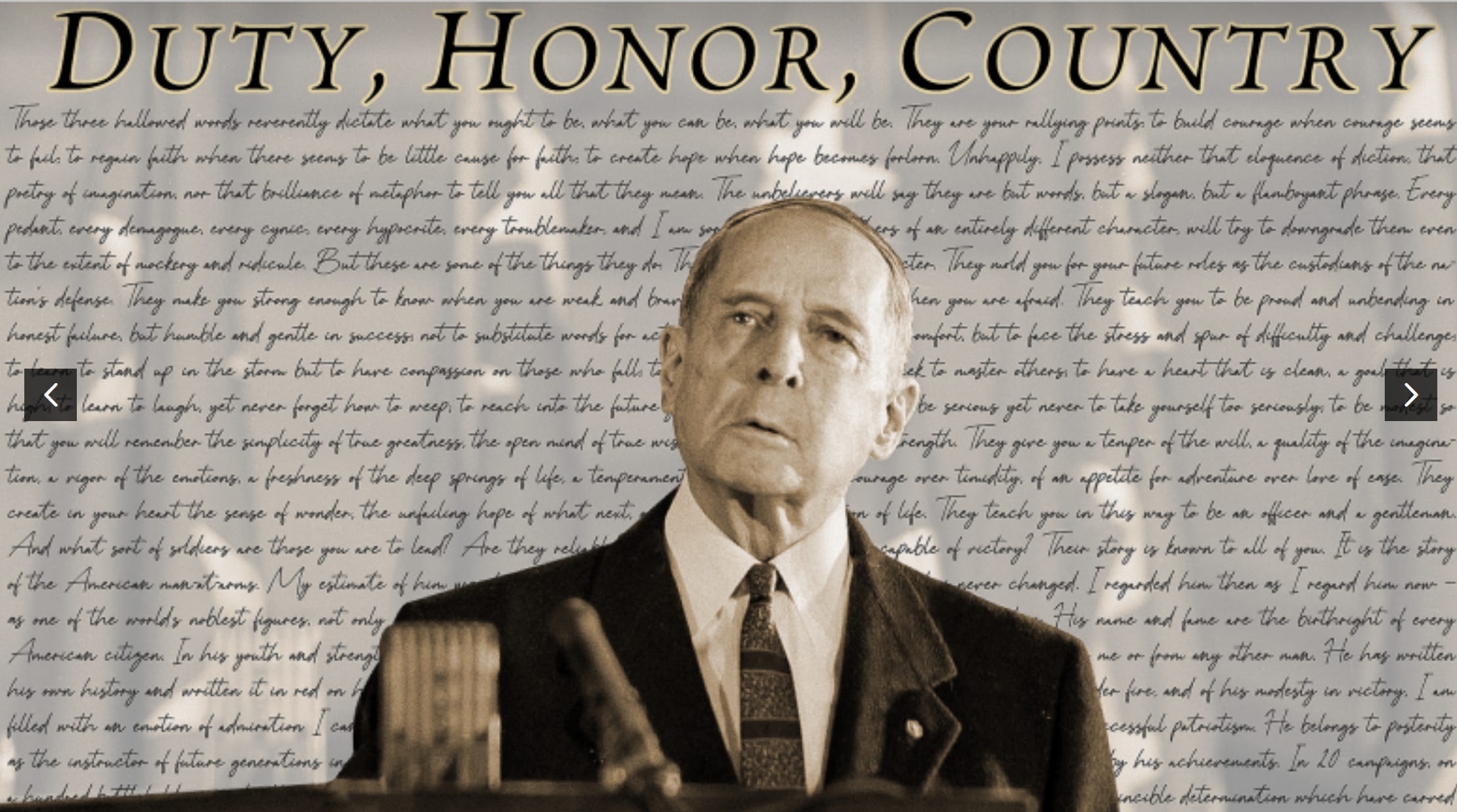 West Point Deletes "Duty Honor Country" from its Mission Statement