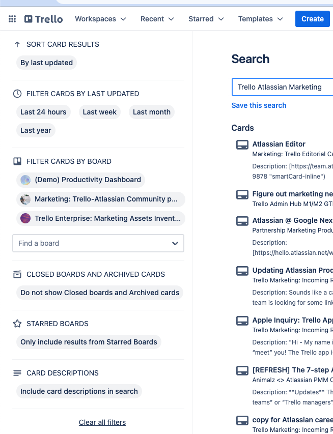 Advanced search in Trello is here! 🔍 - by Brittany Joiner