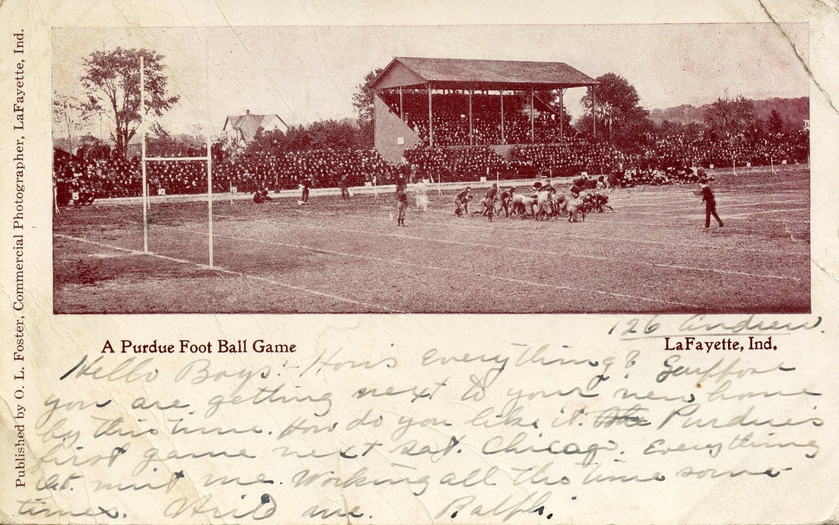 Today's Tidbit... 1903 Purdue Football's Tragic End