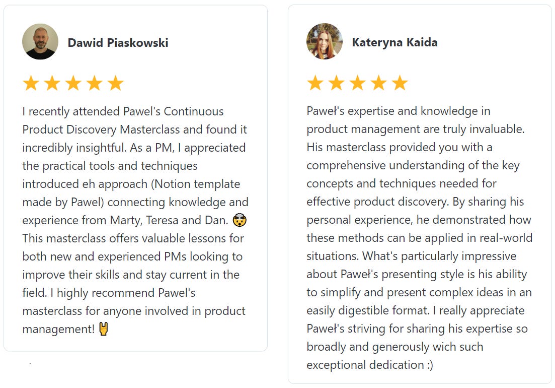 Continuous Product Discovery Masterclass Course