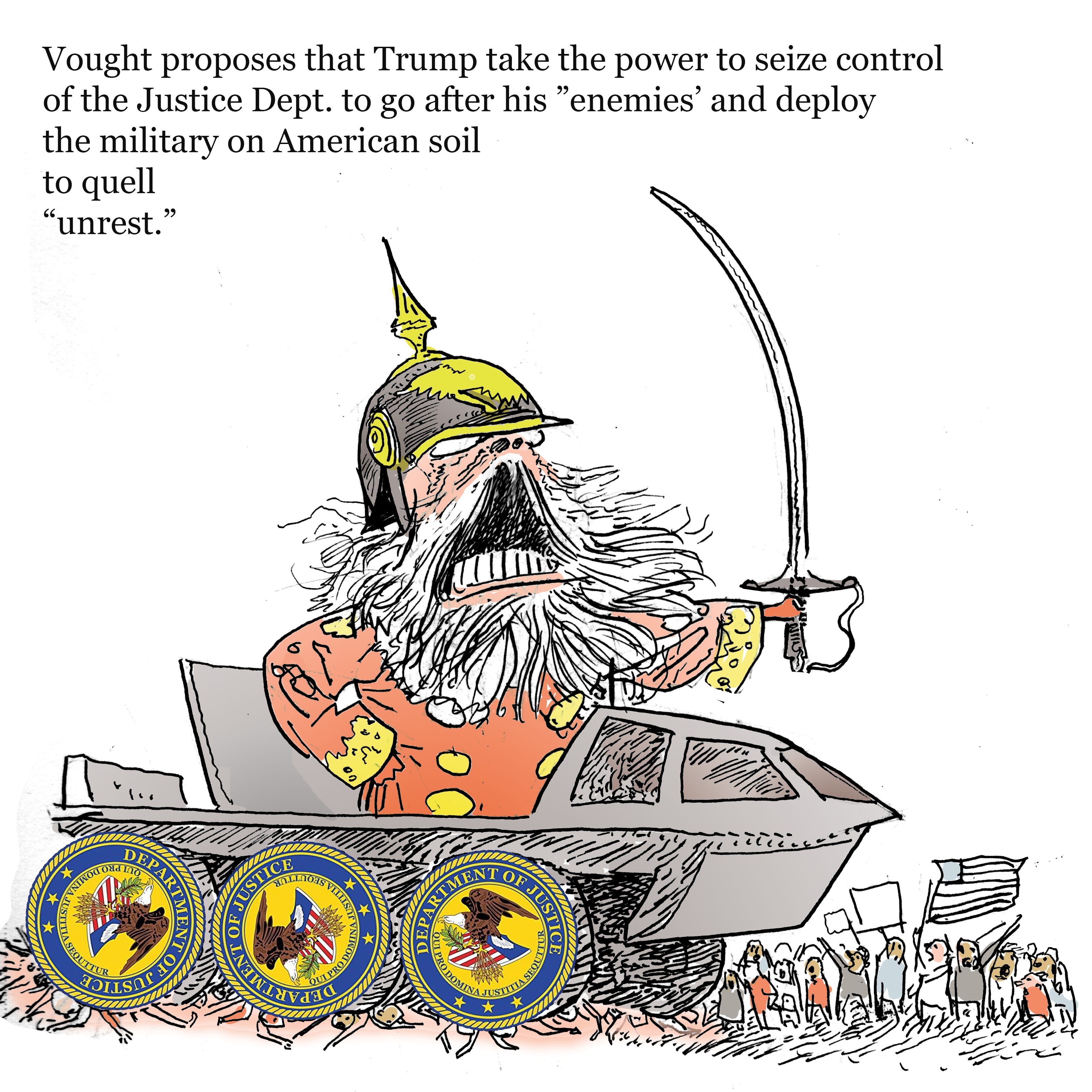 Project 2025: Vought with Peril - by Steve Brodner