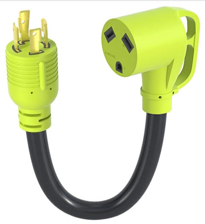 Powering a 30-amp RV from a 240-volt generator