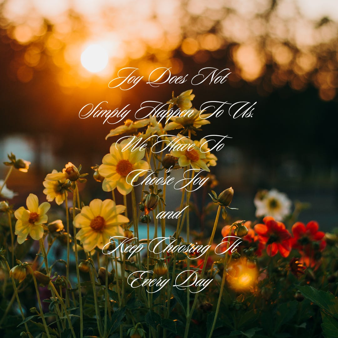 100 Days of Joy - by Jennifer Jones - The Retirement Phase