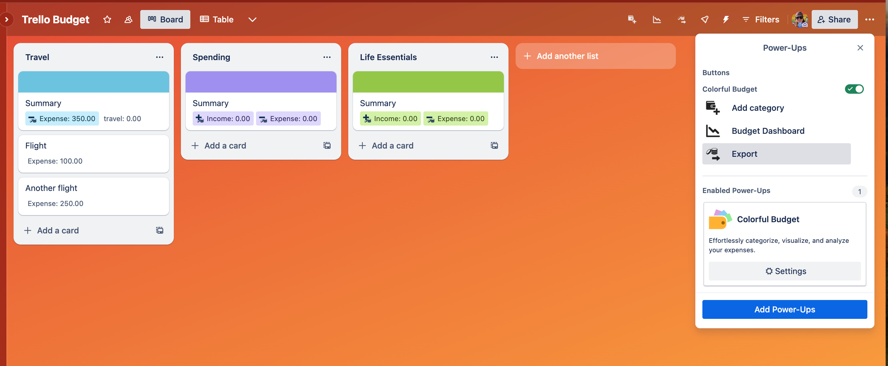Styling your boards and budgeting in Trello 💰