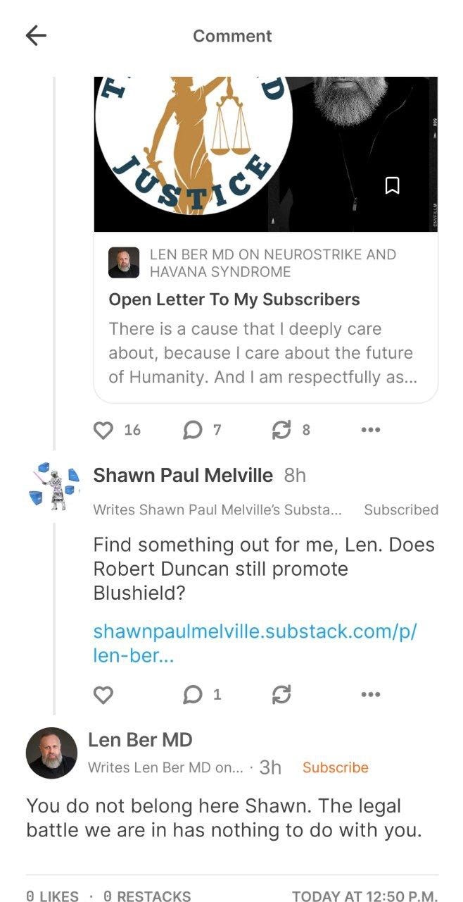 SPM readers respond to “Bonus Episode – Interview with Shawn Paul Melville” Len Ber Substack ...