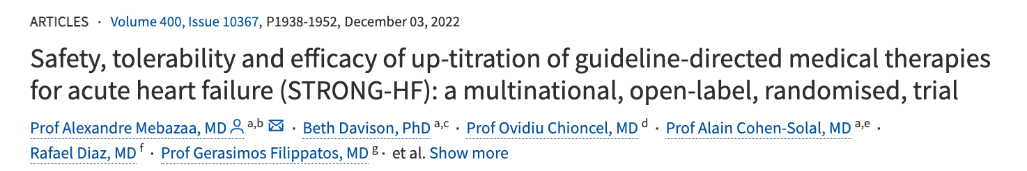 STRONG HF – A Positive Trial that Does Not Help Clinical Medicine