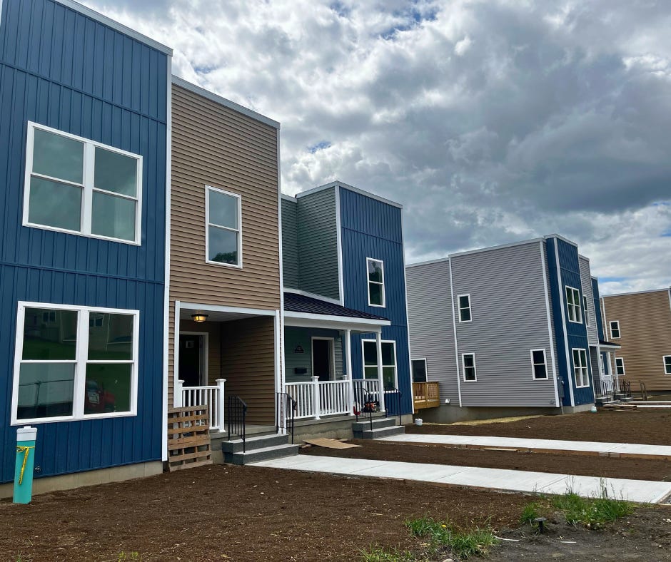 Building six houses - by Christine Hmiel Schudde