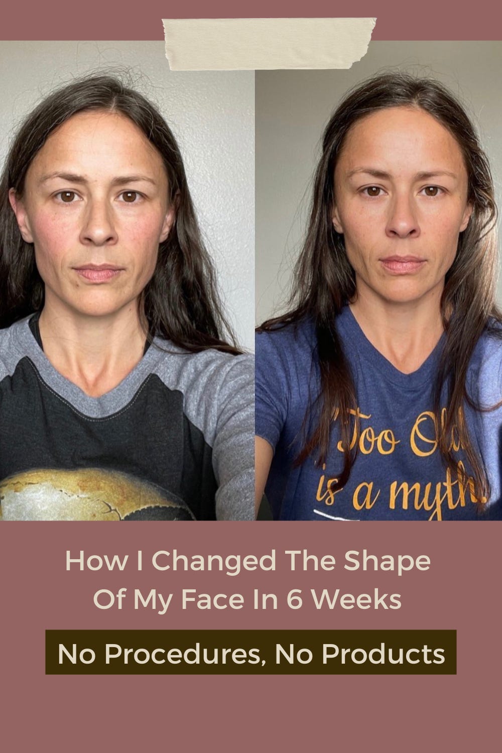 How I Changed The Shape Of My Face In 6 Weeks (without products or ...