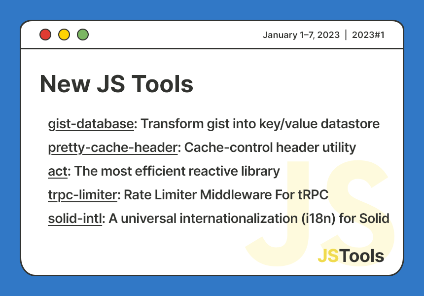 2023#1: Gist Database: Transform gist into key/value data store
