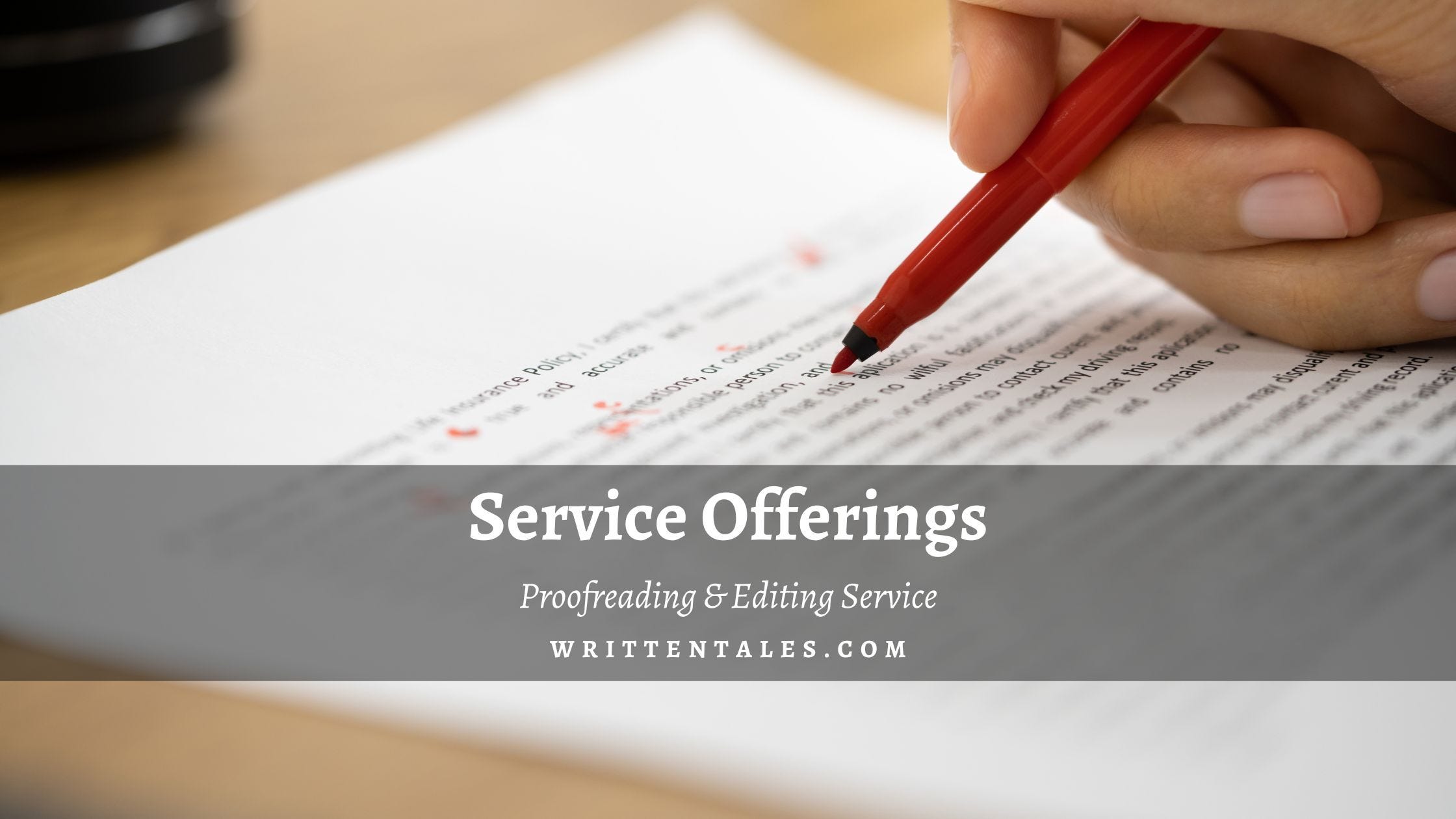 Proofreading & Editing Service - Written Tales Magazine
